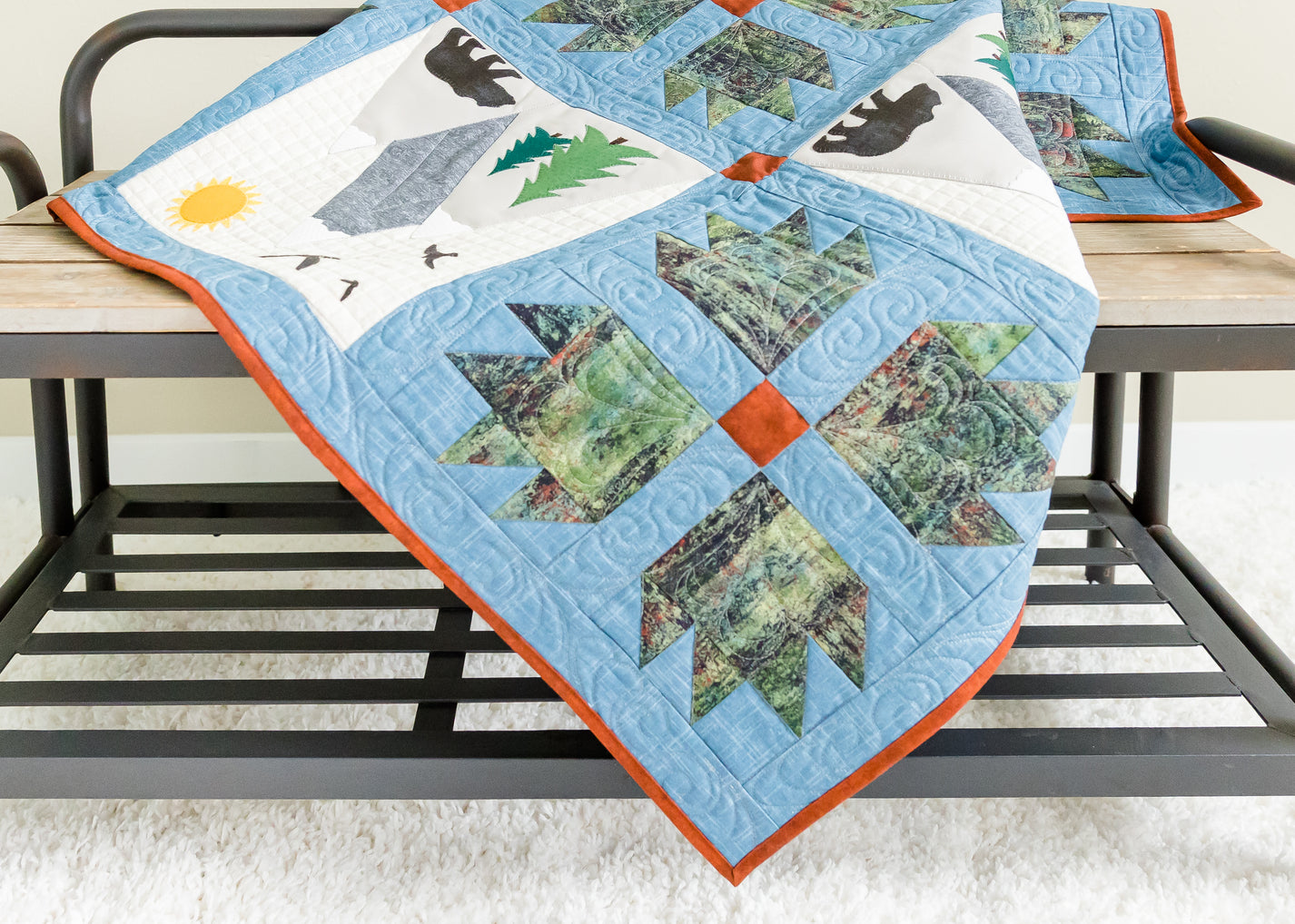 Scenic Bear Paw Quilt Pattern PDF – stringtownlanequilts