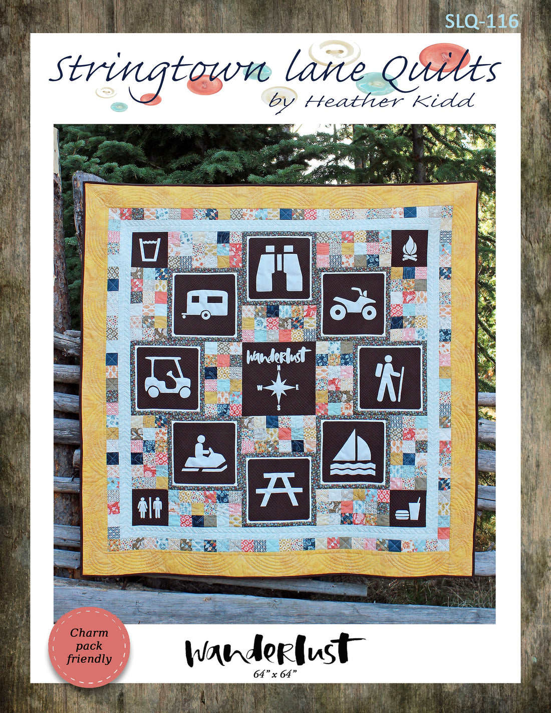 Wanderlust Quilt Pattern PDF – stringtownlanequilts
